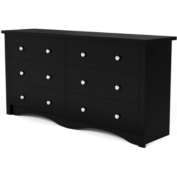 Furniwell 6 Drawer Dresser for Bedroom, Wood Dresser Wide Storage ...