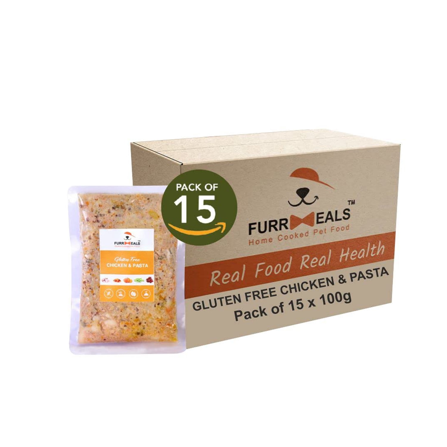 FurrMeals Gluten Free Chicken & Pasta Wet Dog Food Ready-to-Eat Pack ...