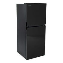 Lippert RV Camper Fridge, 10 Cu.Ft DC Left Hinge Refrigerator, Black ...