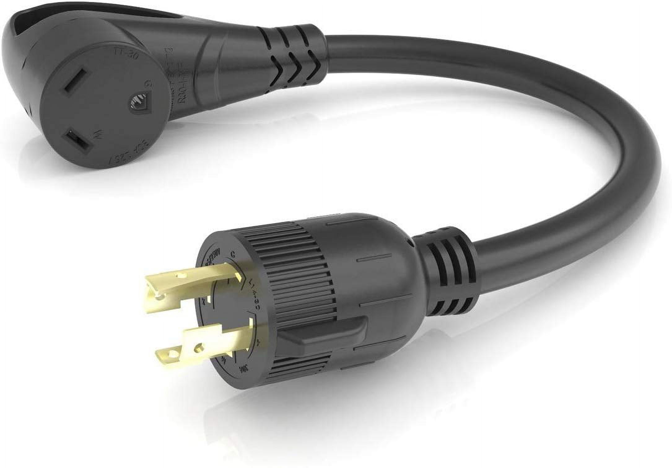 Furrion FP31GEN4R-SB Pigtail Adapter 30A RV Connector to 30A 4-Prong ...