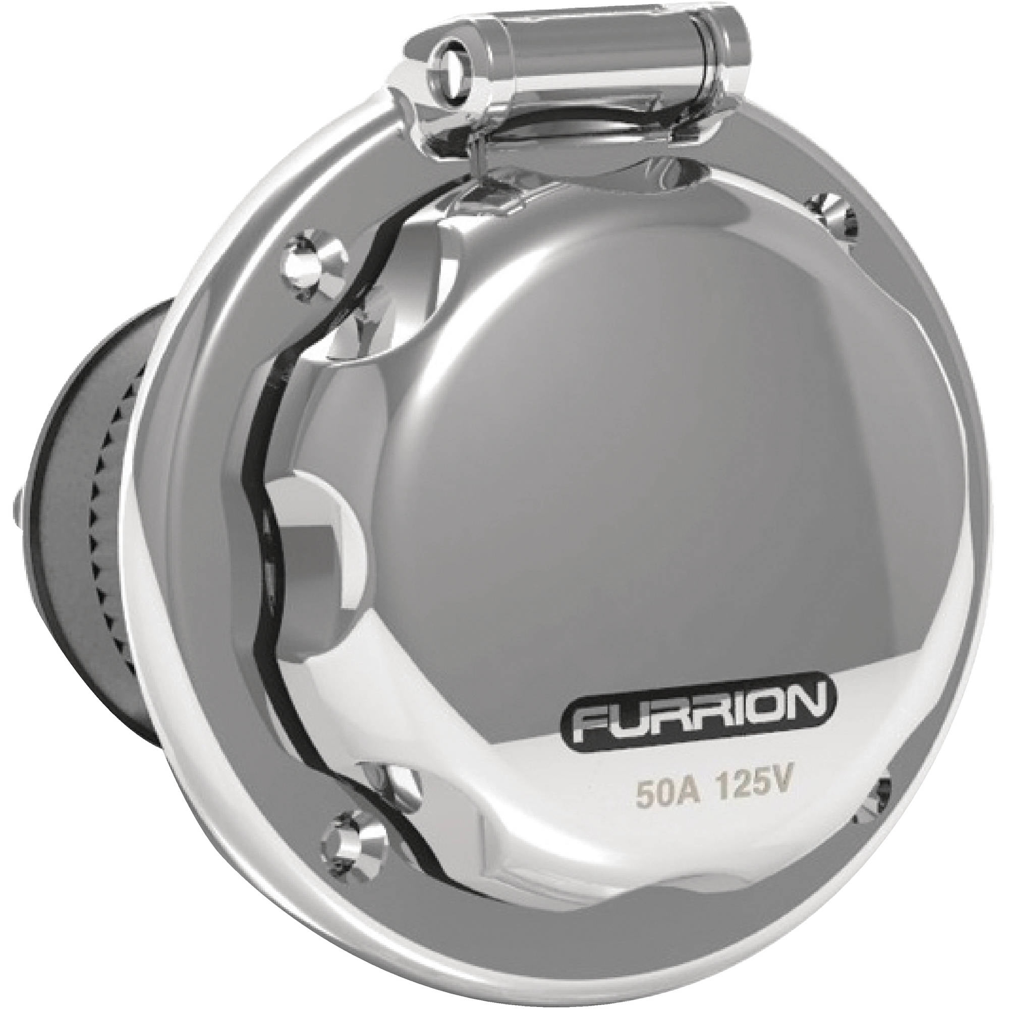Furrion Polished Stainless Steel 50 Amp Round Power Inlet - Walmart.com