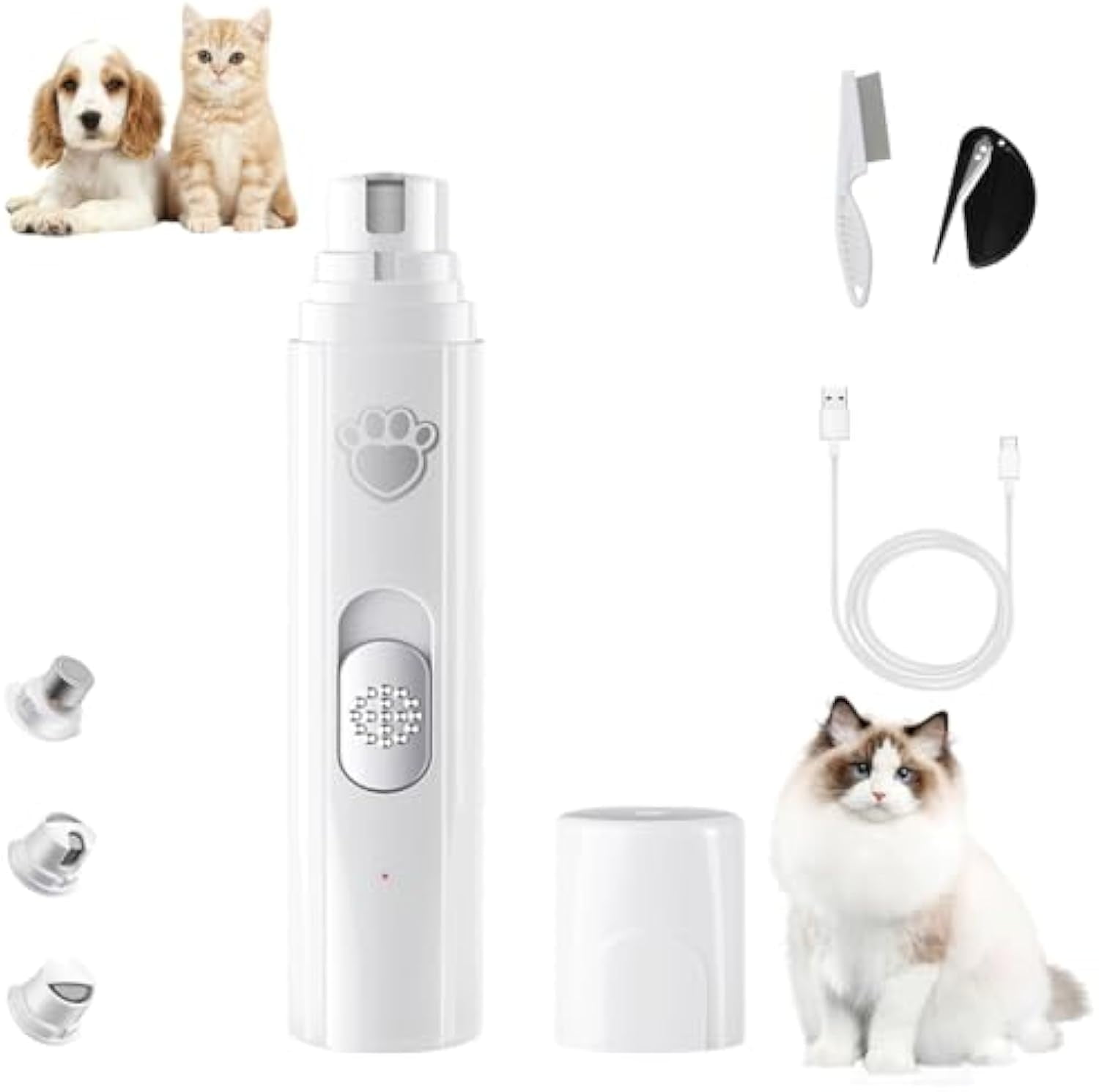Furry Basics Paw Trimmer,Calm Clippers for Cats,Low-Noise Waterproof ...