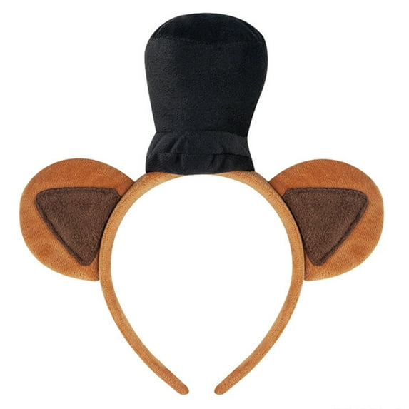 Furry Bear Ear Hairhoop for Female Face Washing Makeup Plush Hairband ...