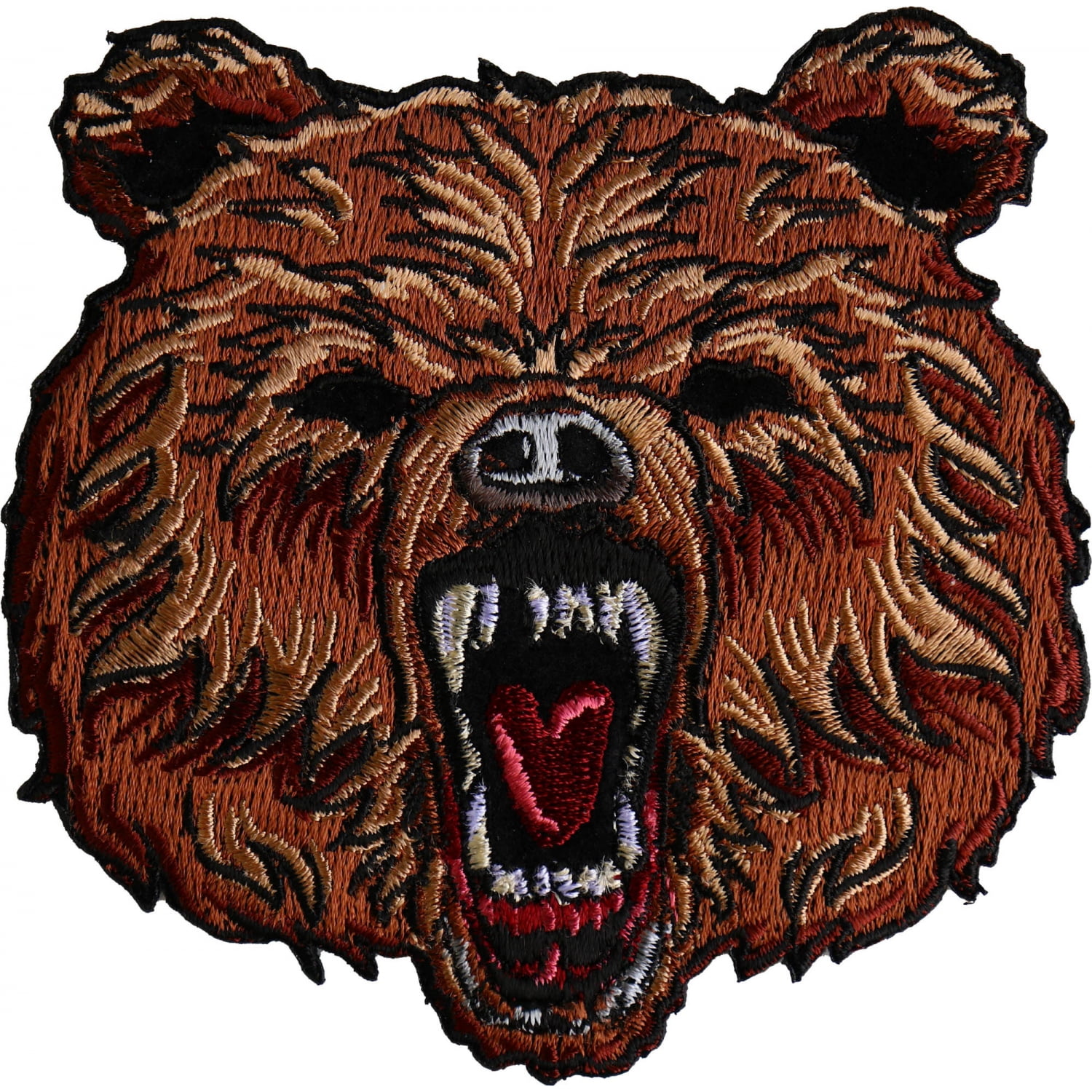 Furry Bear Patch - Iron on - Embroidered - Walmart.com