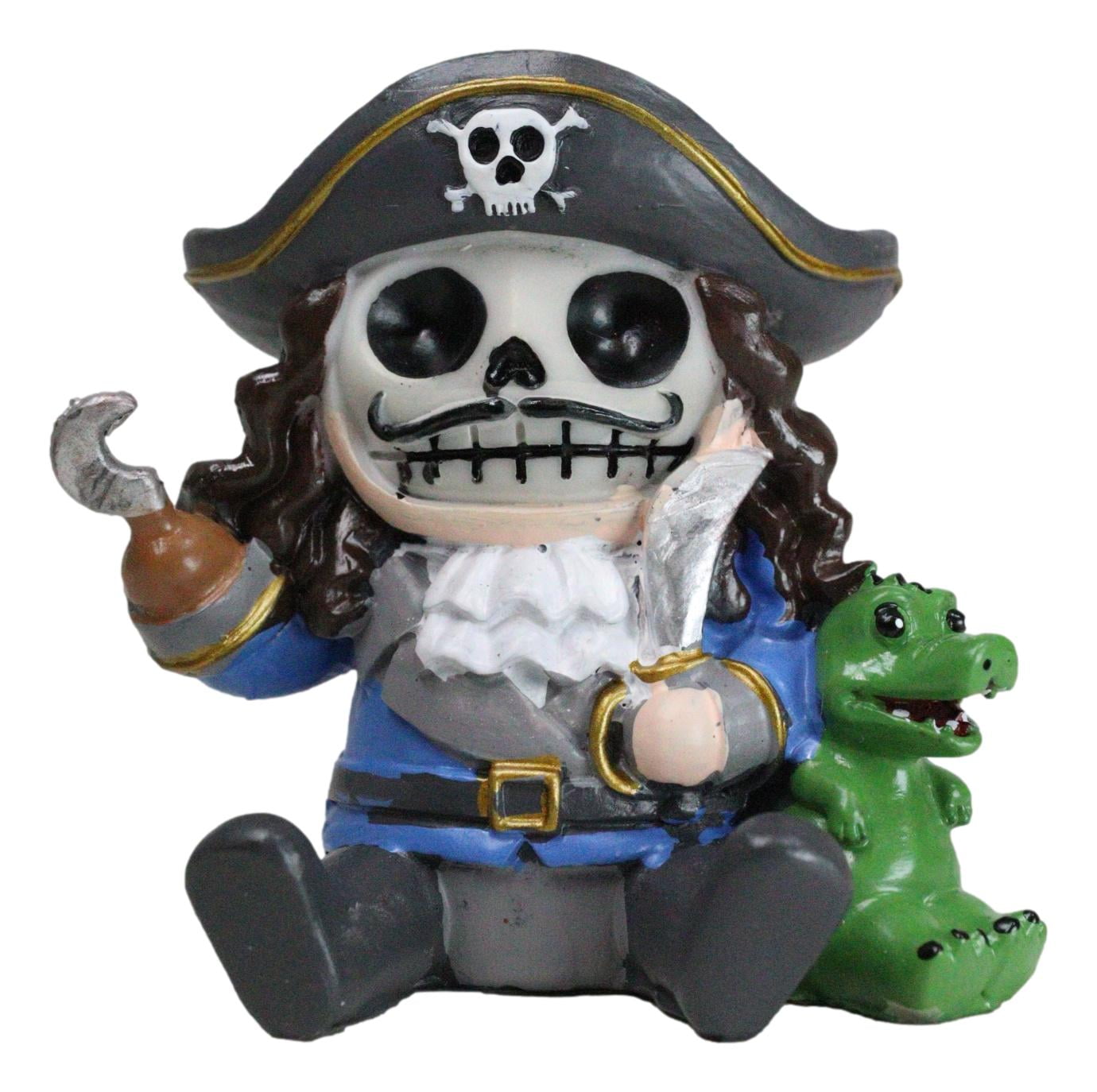 Furry Bones Arrr Matey Villain Pirate Captain Hook Peter Pan Figurine ...