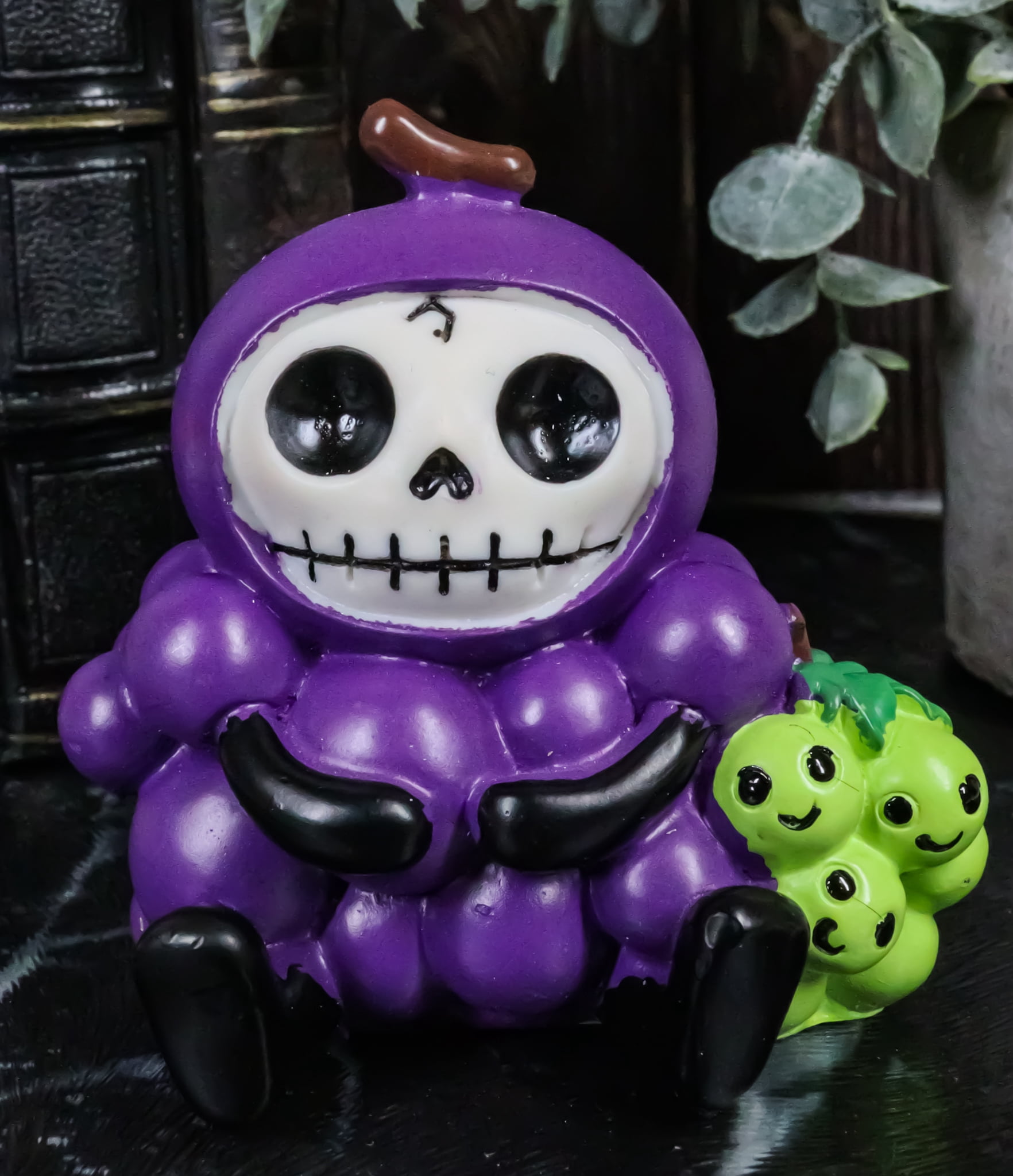 Furry Bones Fruity Purple and Green Grapes Bunch Skeleton Furrybones ...