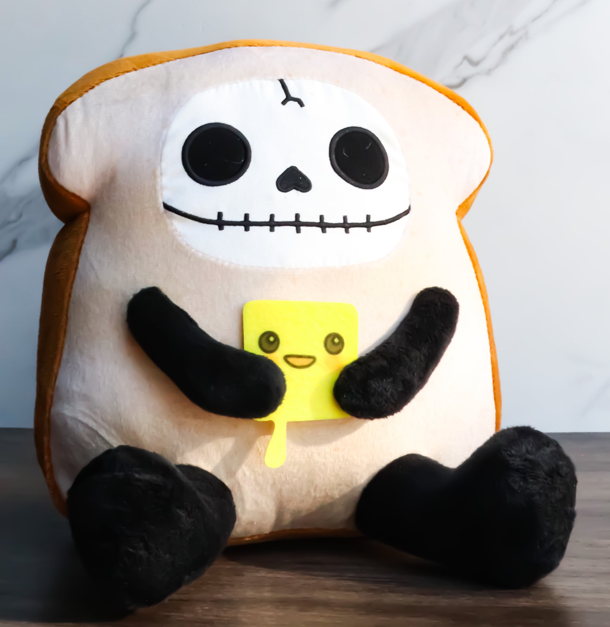 Furry Bones Skeleton Monster Toasty Bread Toast With Cheese Soft Plush ...