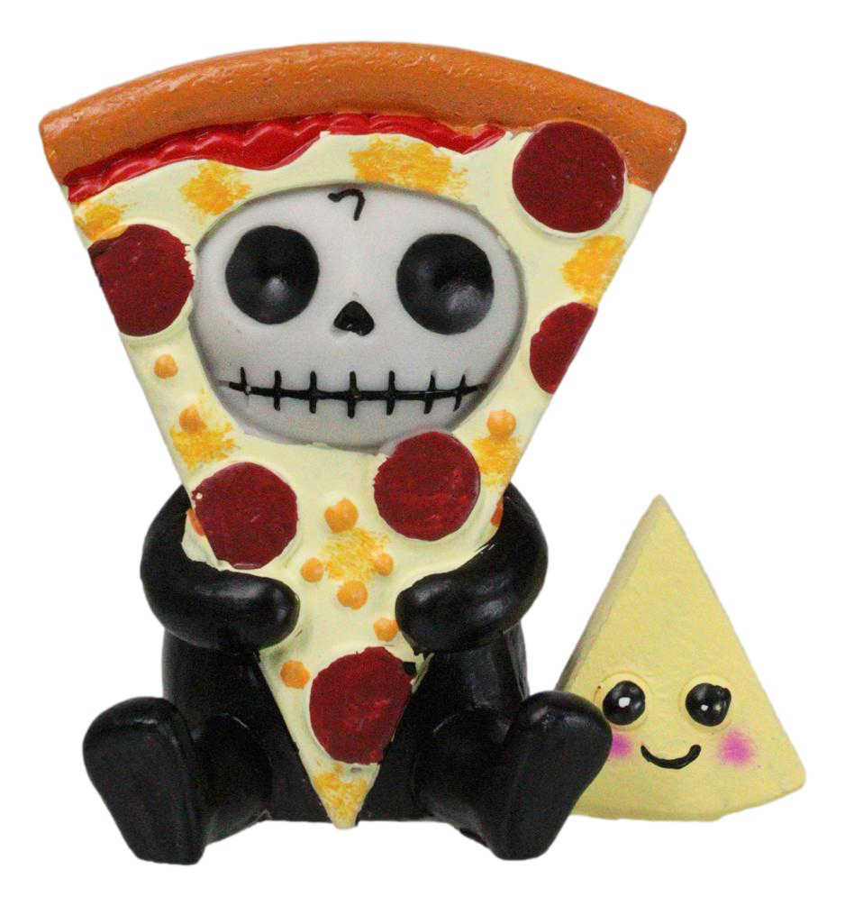 Furry Bones Whimsical Peppi Pizza With Cheese Skeleton Figurine ...