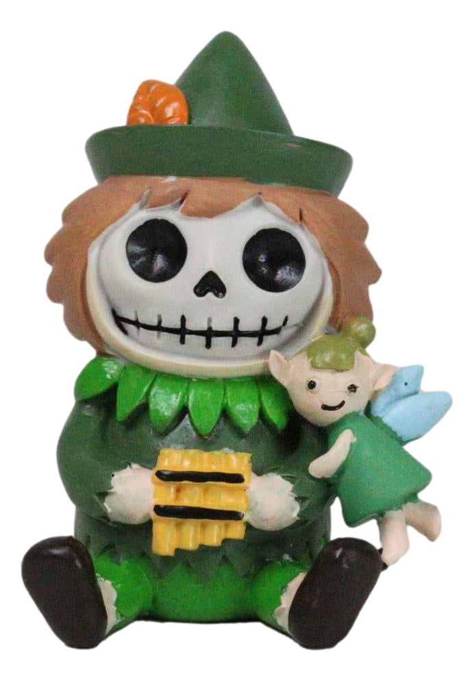 Furry Bones Whimsical Peter Pan With Tinker Bell Skeleton Figurine ...
