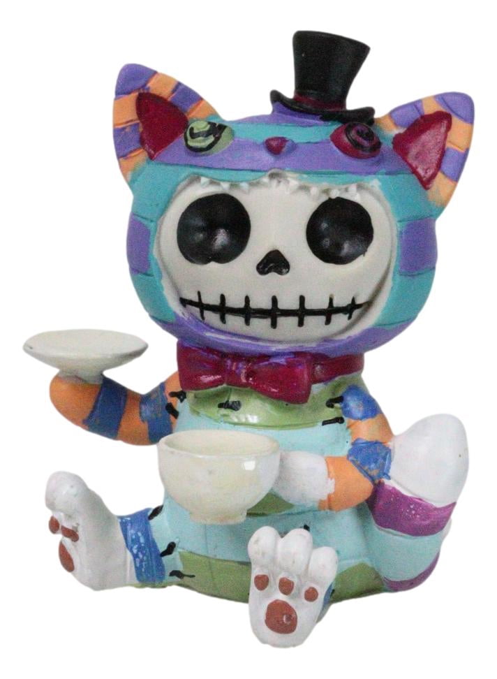Furry Bones Whimsical Wonderland Cheshire Cat Alice Skeleton Figurine ...