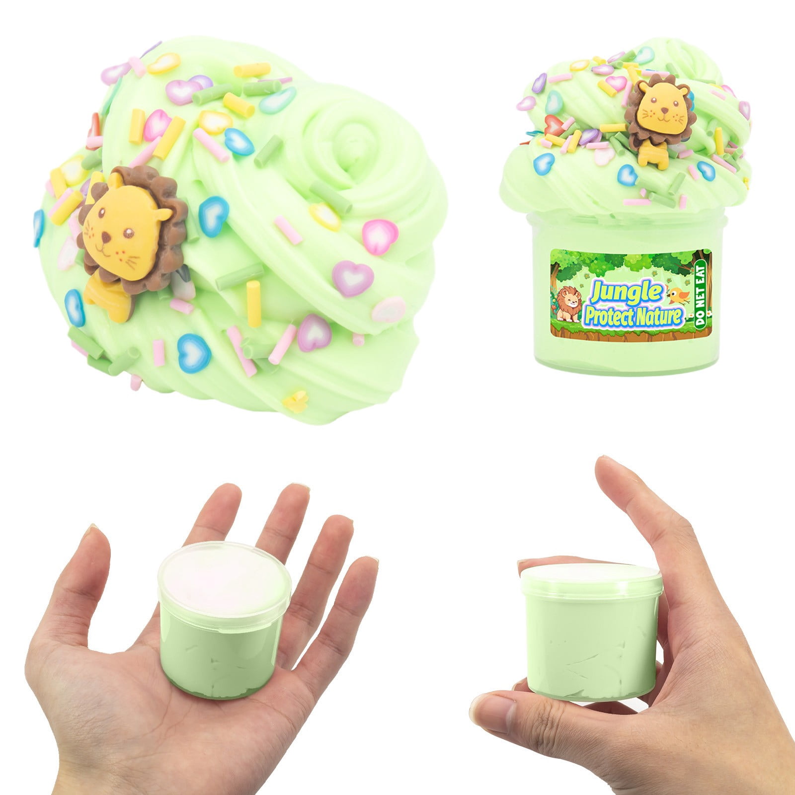 Furry Cloud Butter Slime Kit 70ml Non-Hardening Stretchy Sensory Toys ...