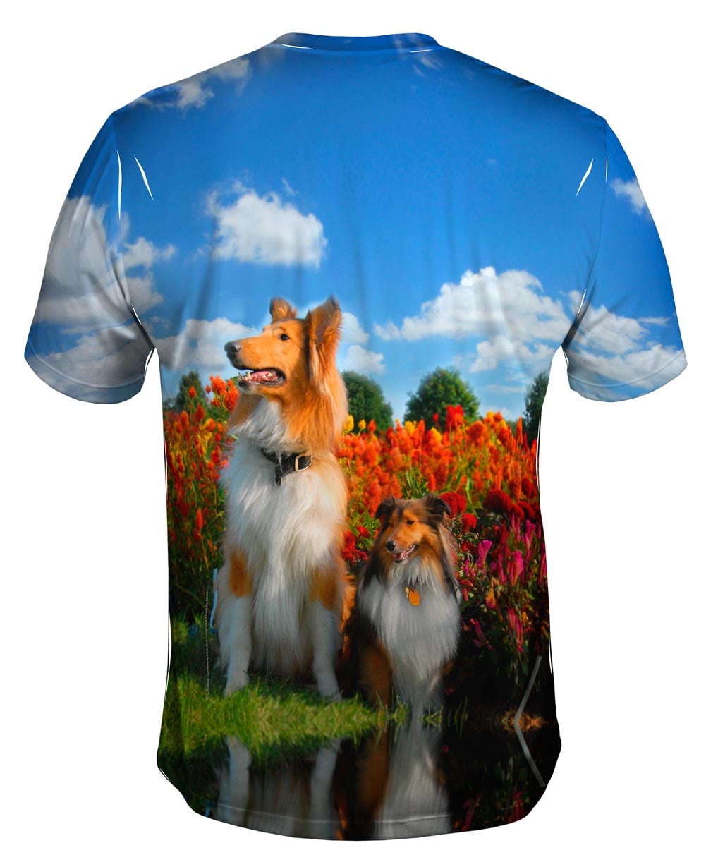 Furry Collie Mens T-Shirt All Over Print - Walmart.com