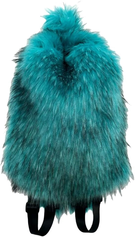 Furry Daypack Plush Shoulder Bag Women Small Faux Fur Backpack for ...
