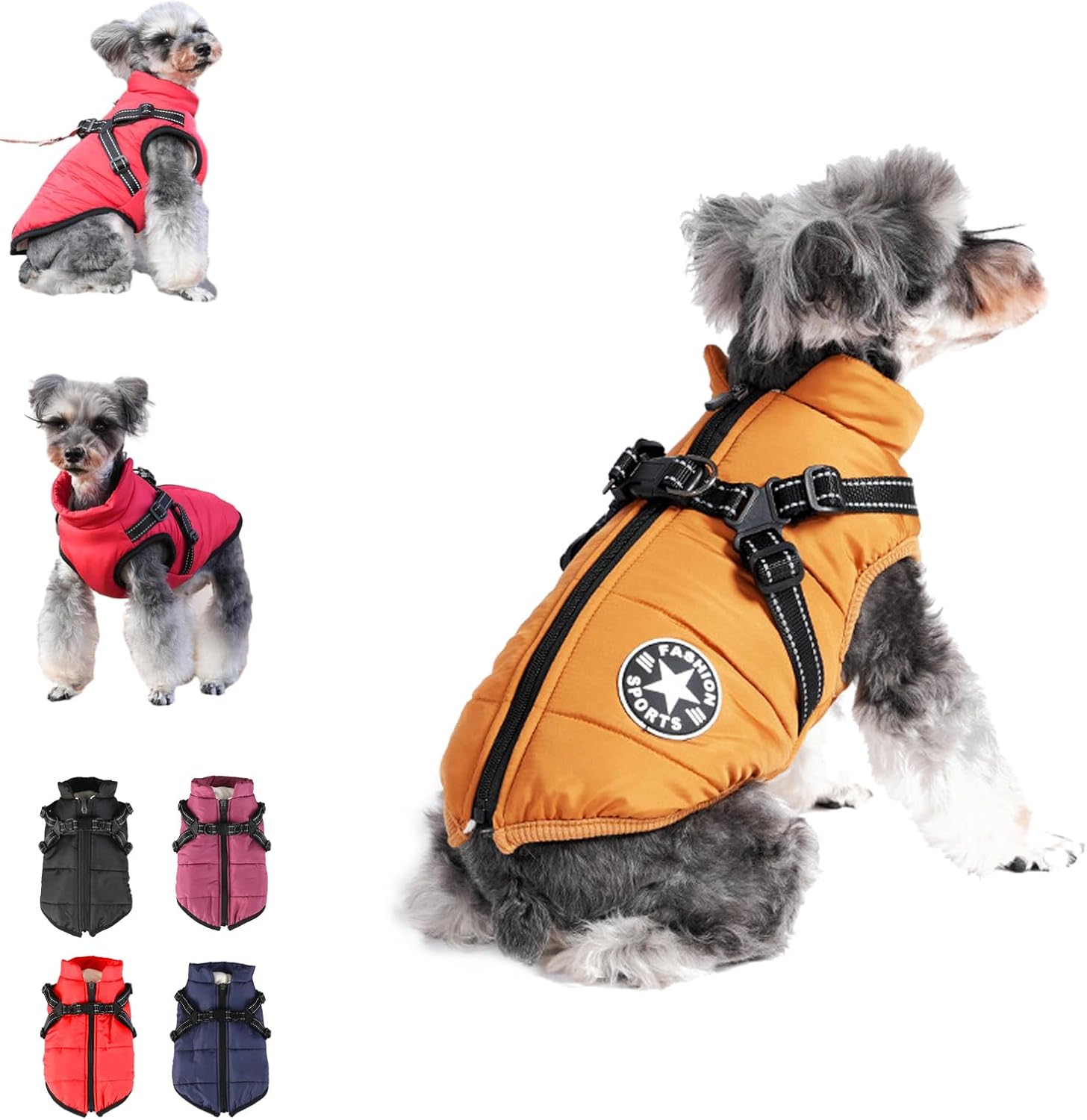 Furry Dog Winter Coat, Furry Dog Coat, Furryking 3 in 1 Winter Jacket ...