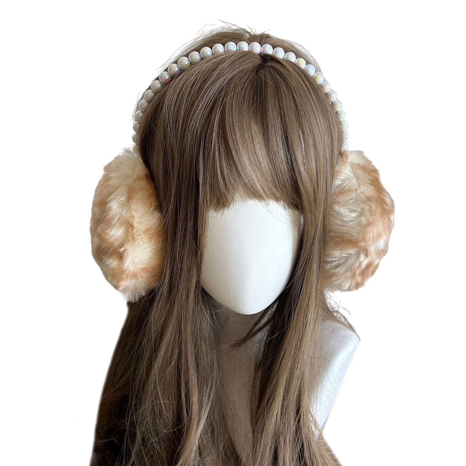 Furry Ear Warmers Snowboarding Fleecy Ear Muffs Cold Weather Insulated ...