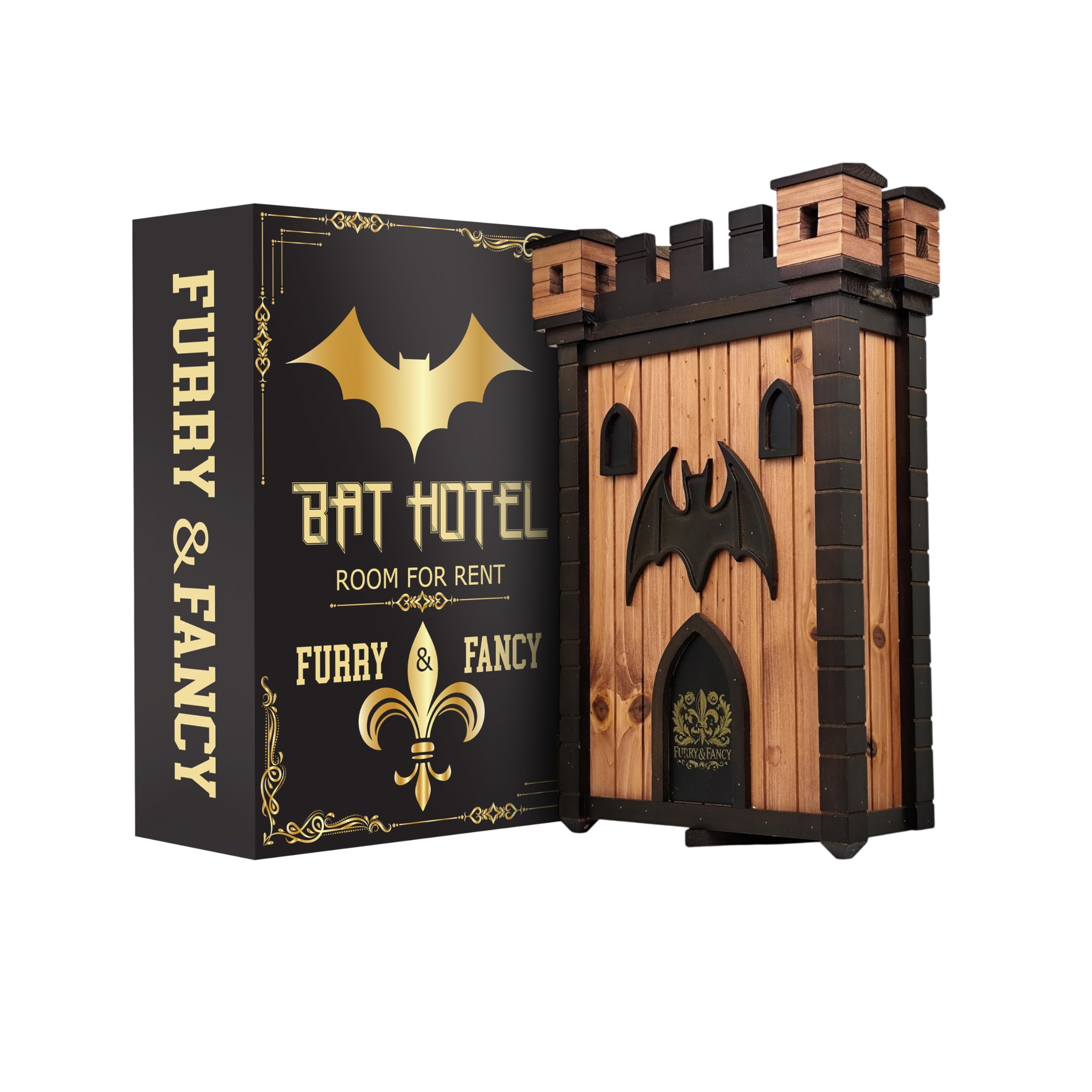 Furry & Fancy Bat Houses for Outdoors - Gothic Bathouse for Outdoors ...