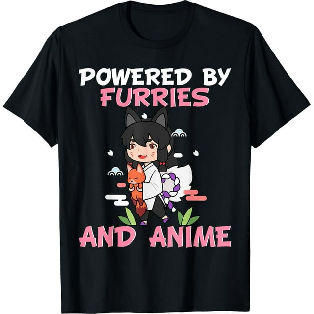 Furry Fandom Furries Fursona Powered by Furries and Anime T-Shirt ...