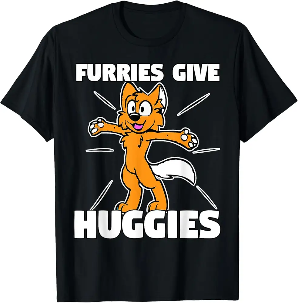 Furry Fandom Furries Give Hugs Cuddle Lover Tee Unisex T-Shirt, up to ...