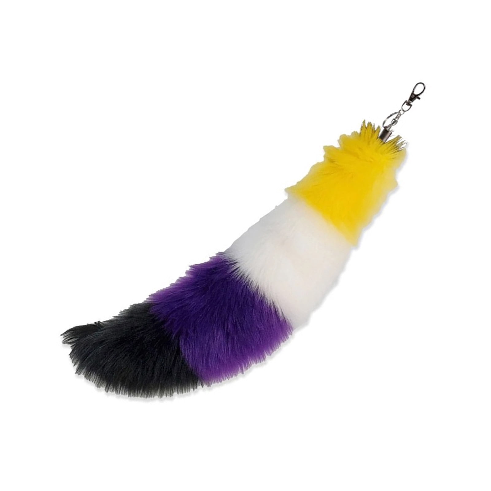 Furry Faux Furs Foxes Tail Keychain Cosplays Toy Bag Hangings Charm ...