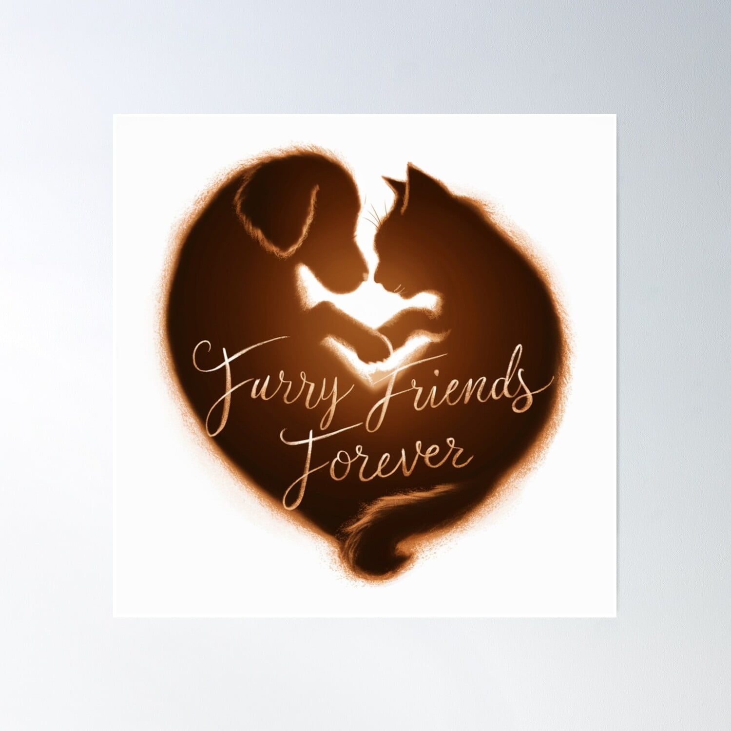 Furry Friends Forever: Pet Love And Care Design Poster Wall Art, Modern ...