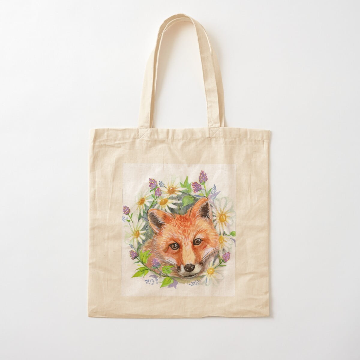 Furry Friends - The Fox Cotton Tote Bag Canvas Tote Bag, Family Gift ...