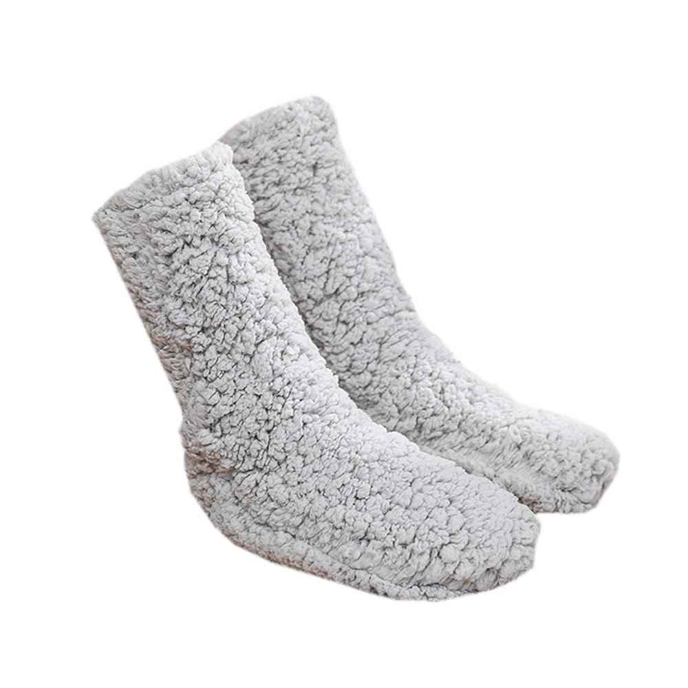 Furry Leg Warmers over Knee High Fuzzy Socks Plush Slipper Stockings ...