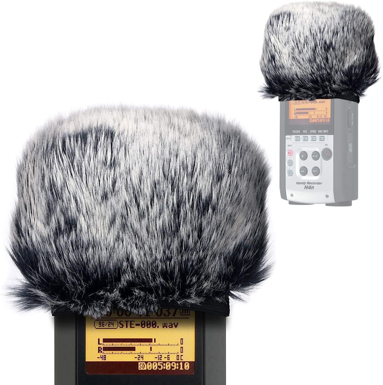 Furry Outdoor Microphone Windscreen Muff for Zoom H4N Pro Portable ...