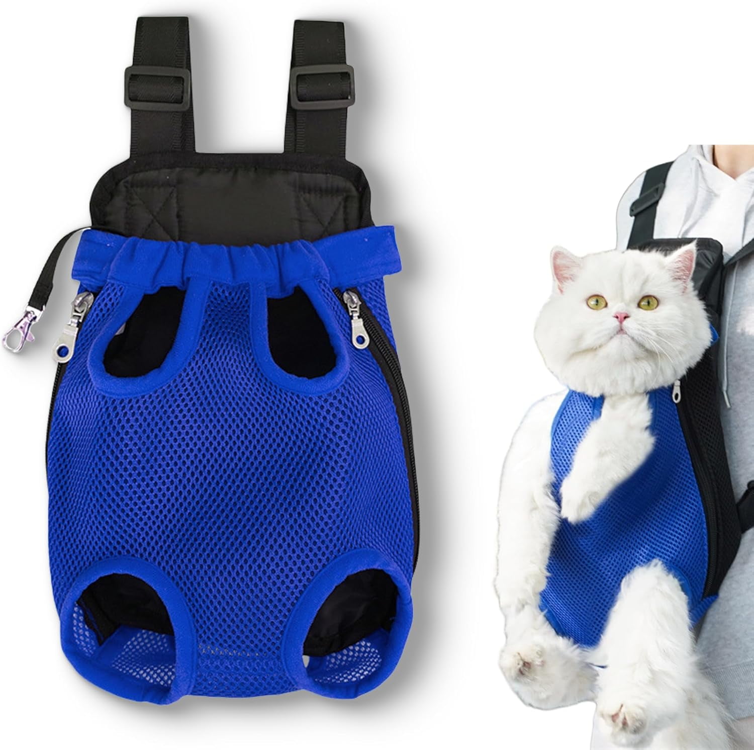 Furry Pawsy Carrier, Cat Chest Carrier, Pet Carrier Backpack, Cat Front ...