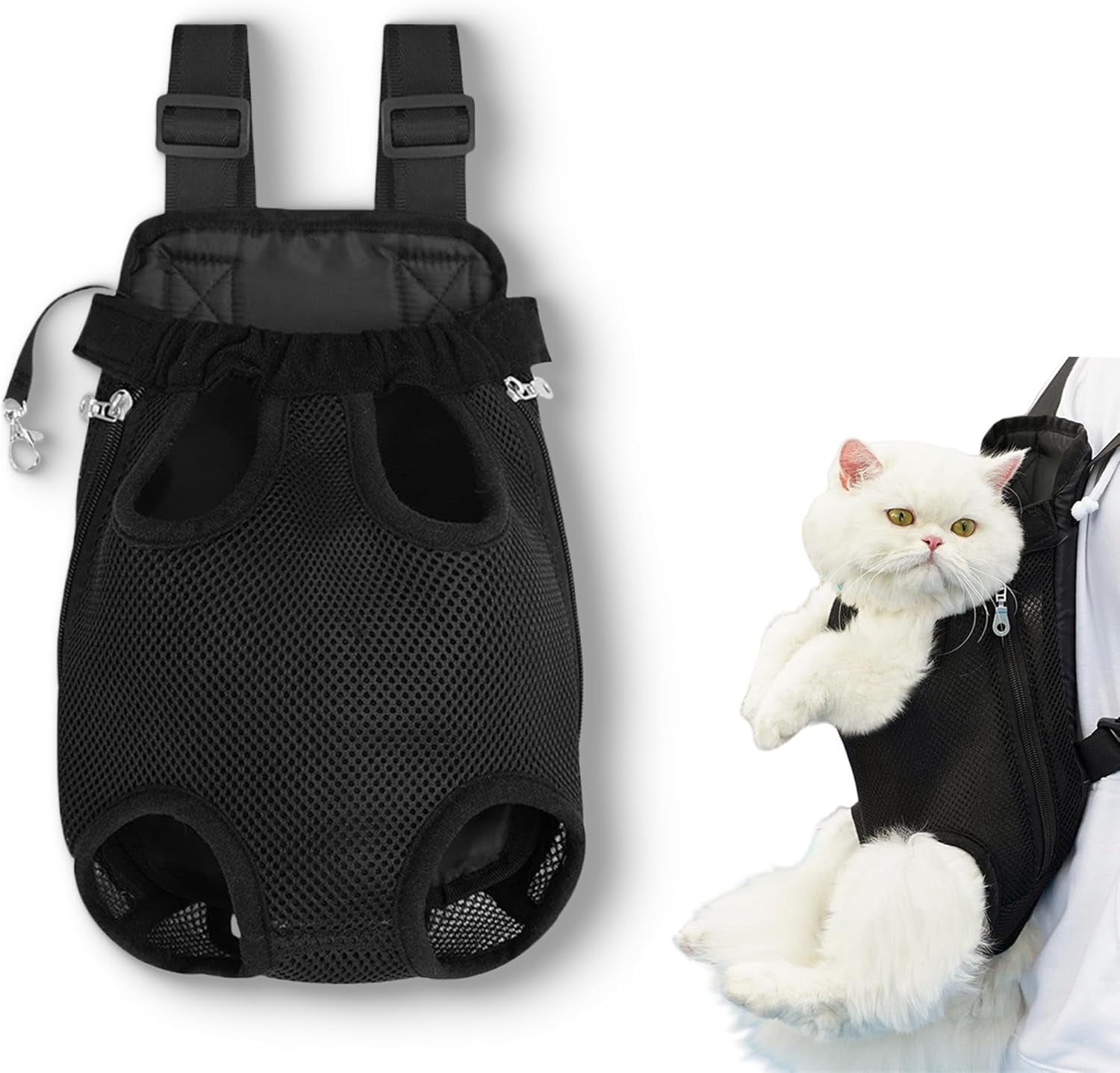 Furry Pawsy Carrier, Cat Chest Carrier, Pet Carrier Backpack, Cat Front ...