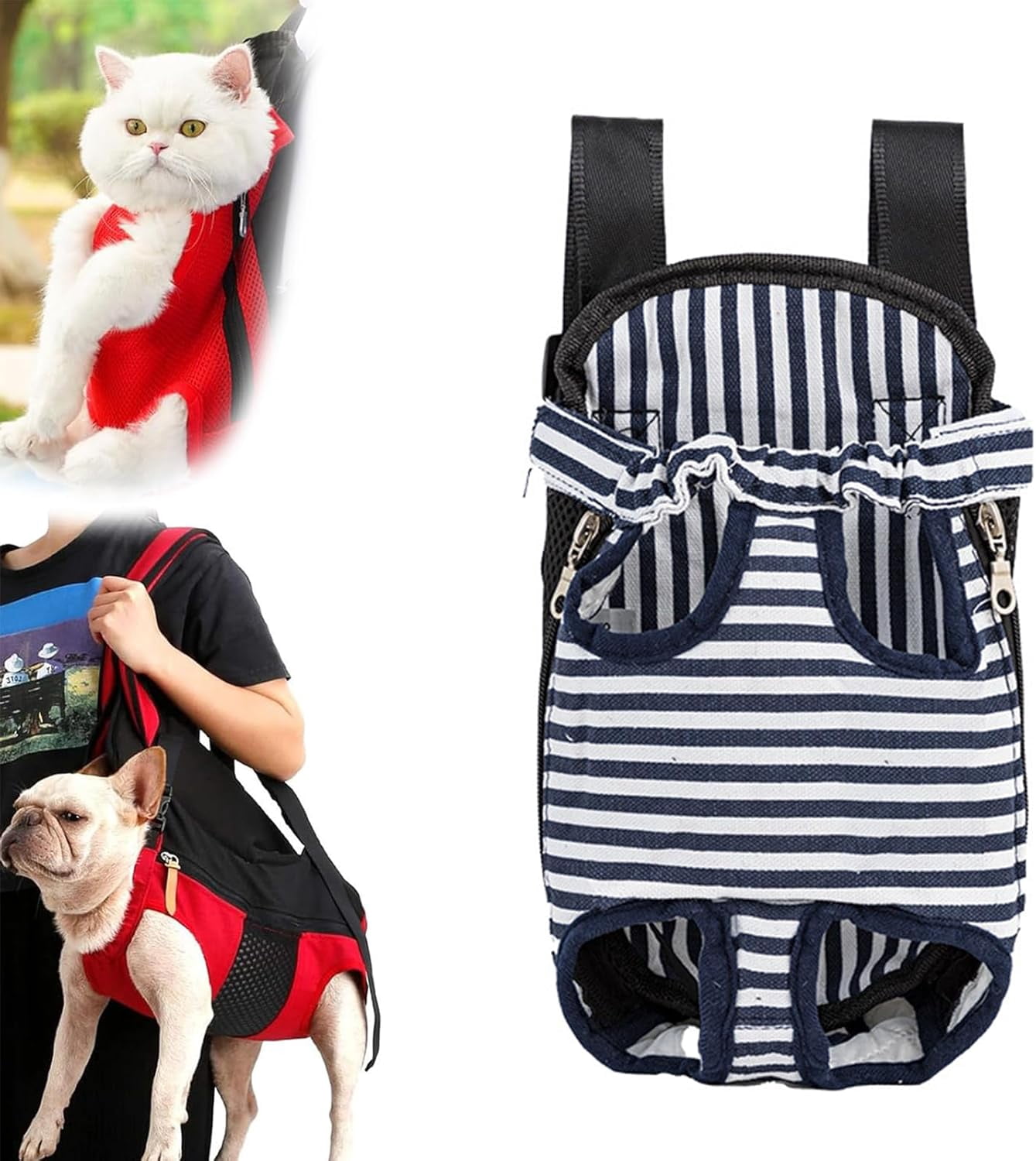 Furry Pawsy Carrier, Furry Pawsy Cat Carrier, Cat Chest Carrier, Pet ...