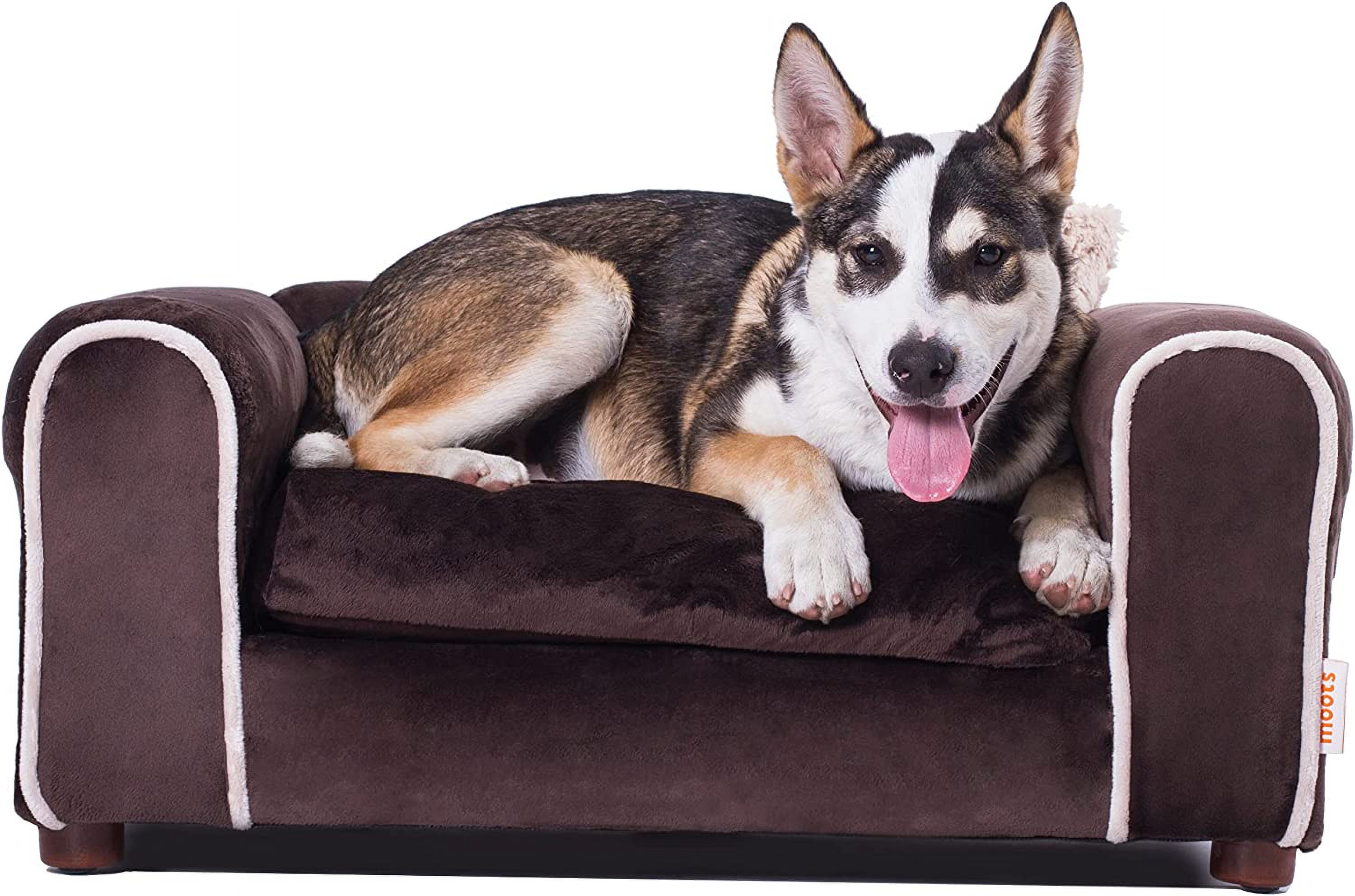 Furry Pet Sofa Lounge, Chocolate, Small - Walmart.com