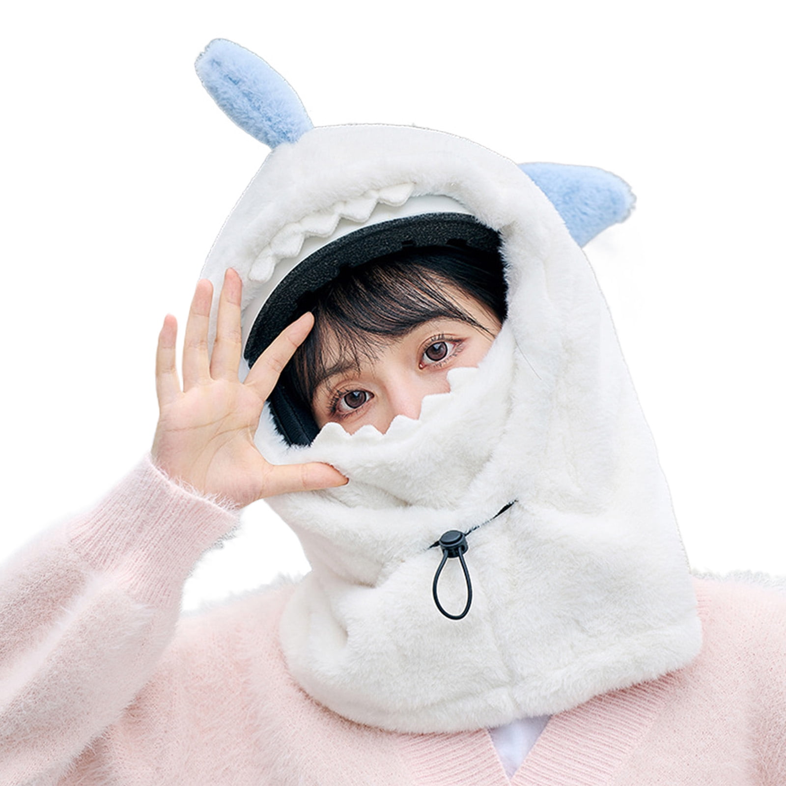 Furry Plush Fish Ski Helmets Covers for Winter Outdoor Adventures and ...