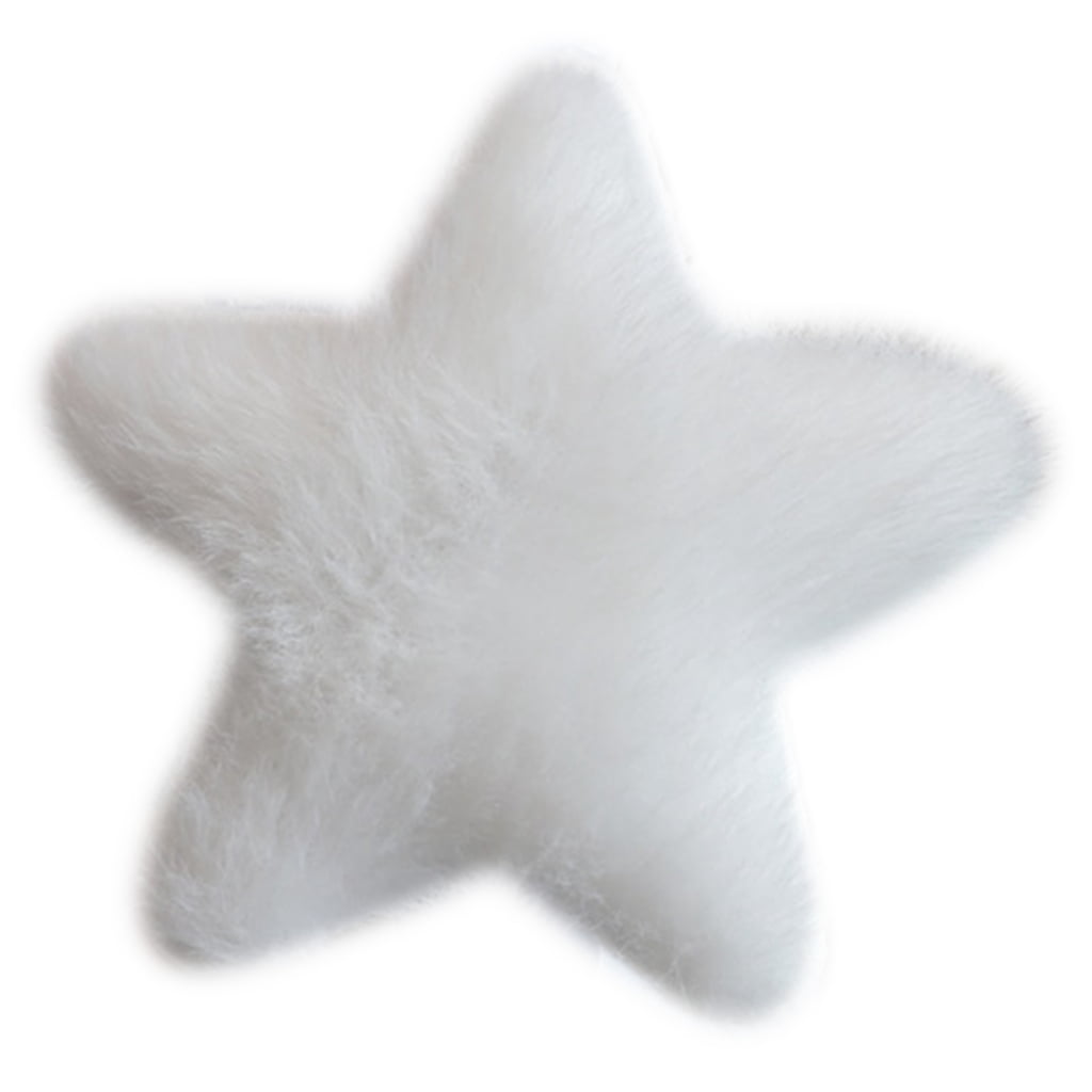 Furry Side Bangs Clip Star Y2K-Style Star Sweet Handmade Cute Pins ...