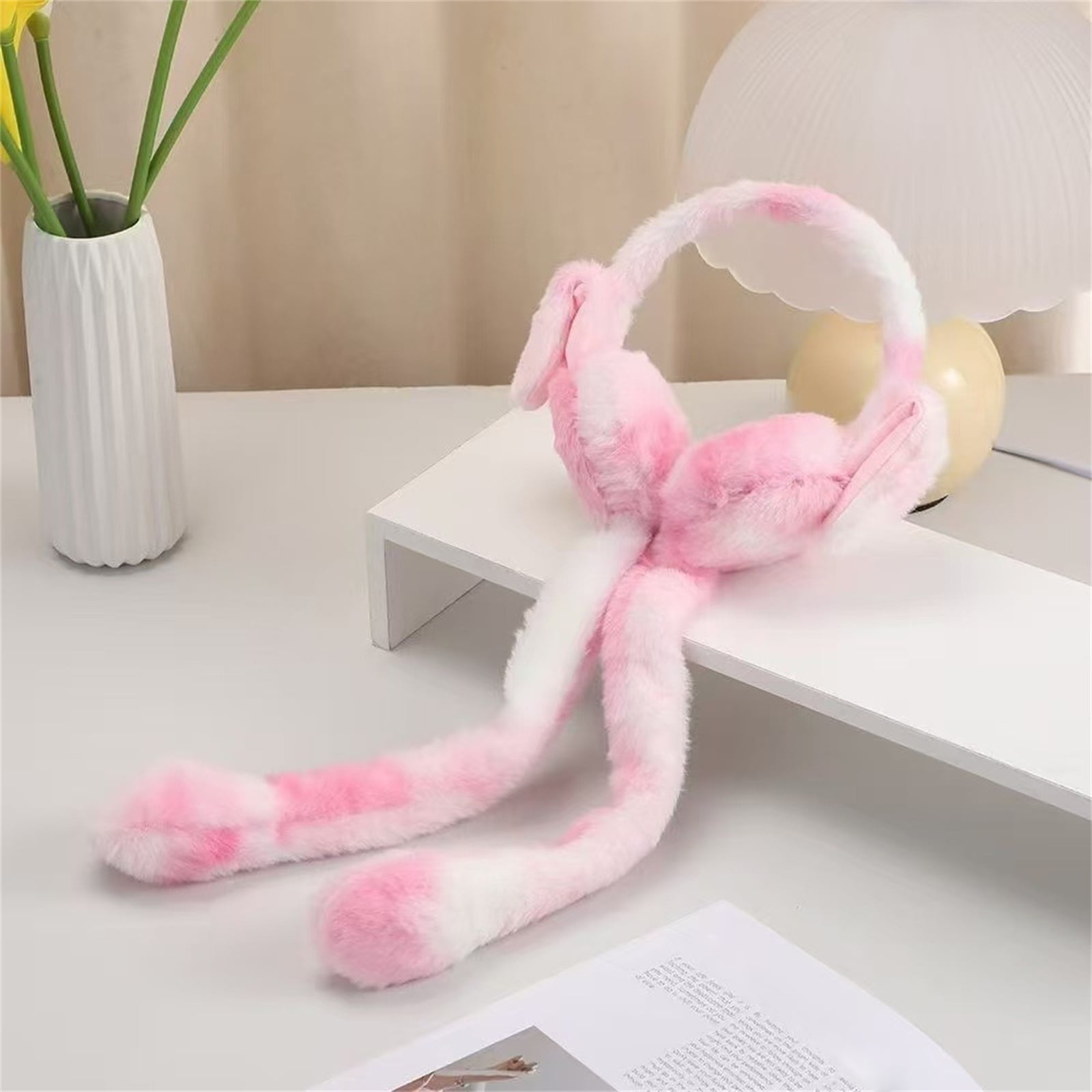 Furry Squishy Ear Muffs for Women, Color Gradient with Fun Texture ...