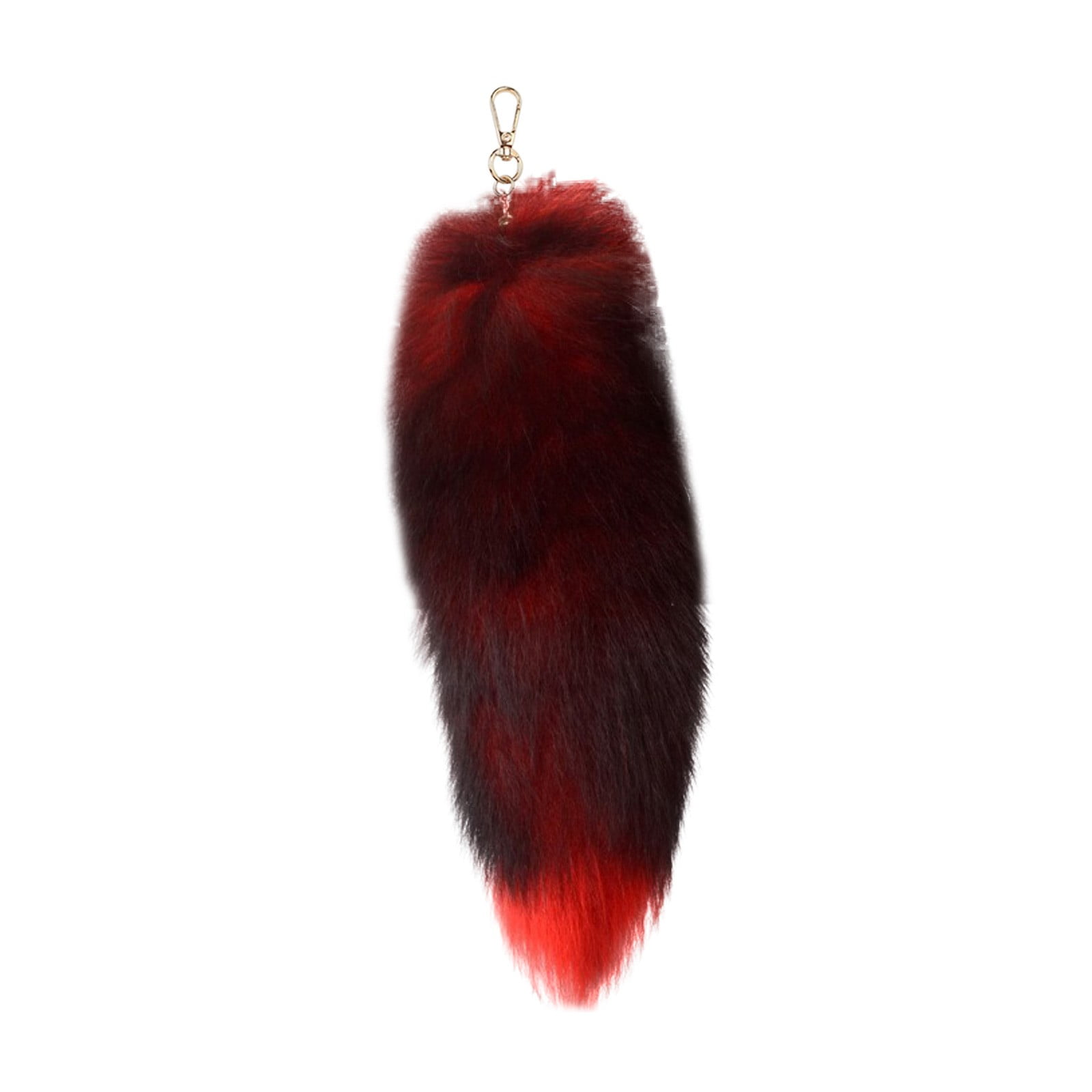 Furry Tail Large Fluffy Key chain Therian Tail Fur Keyring Toy Keychain ...