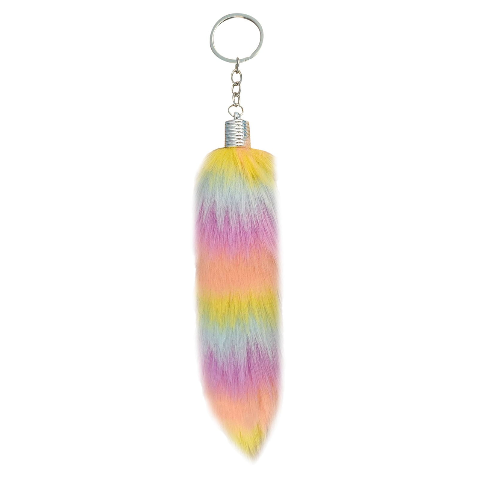 Furry Tail Keychain Hanger - Plush Fabric, Versatile Use & Lightweight ...