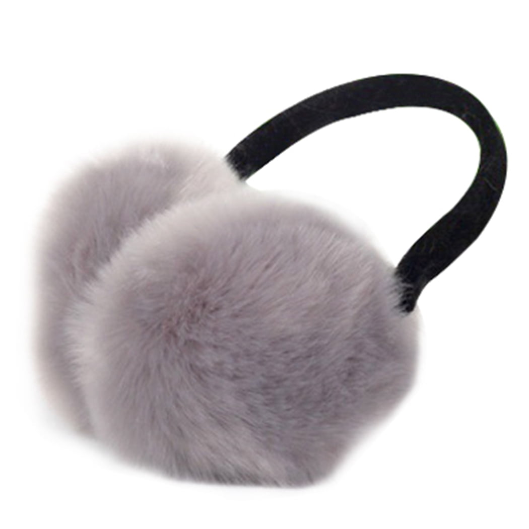 Furry Winter Earmuff Soft Warm Ear Muffs Winter Cold Weather Ear Warmer ...