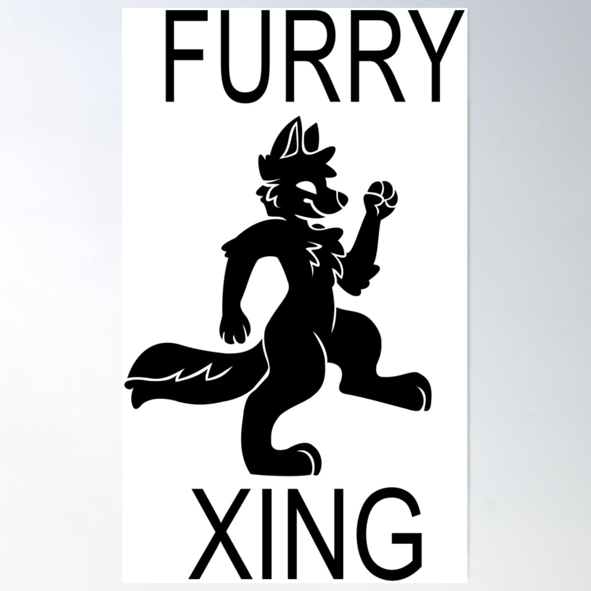 Furry Xing Poster Wall Art, Modern Wall Decor For Living Room Bedroom ...