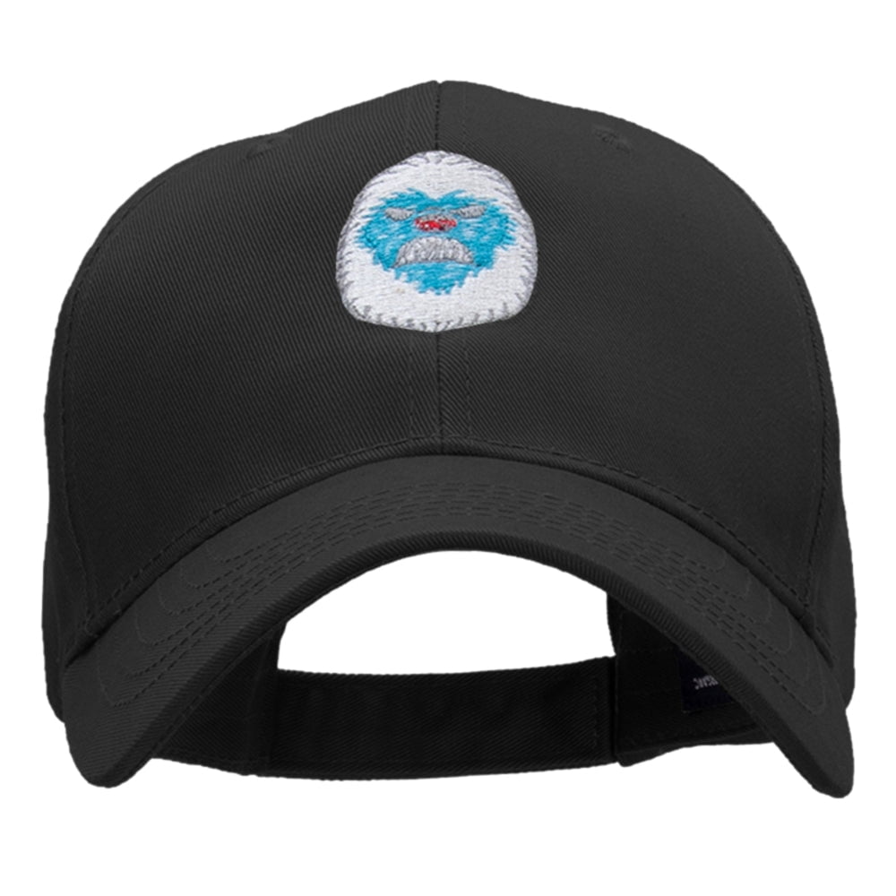 Furry Yeti Embroidered Low Profile Cotton Cap - Black OSFM - Walmart.com