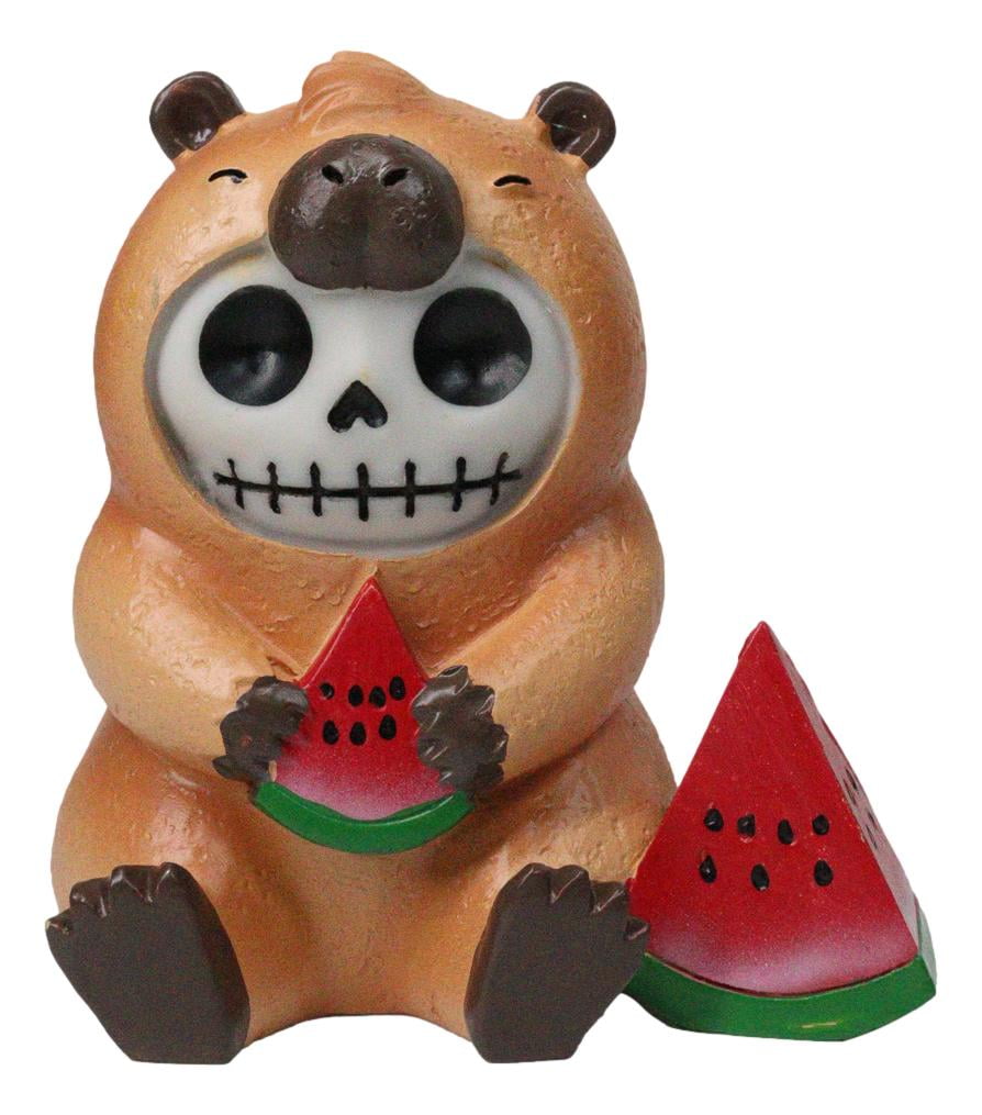 Furrybones Adorable Capybara With Watermelon Skeleton Figurine Furry ...