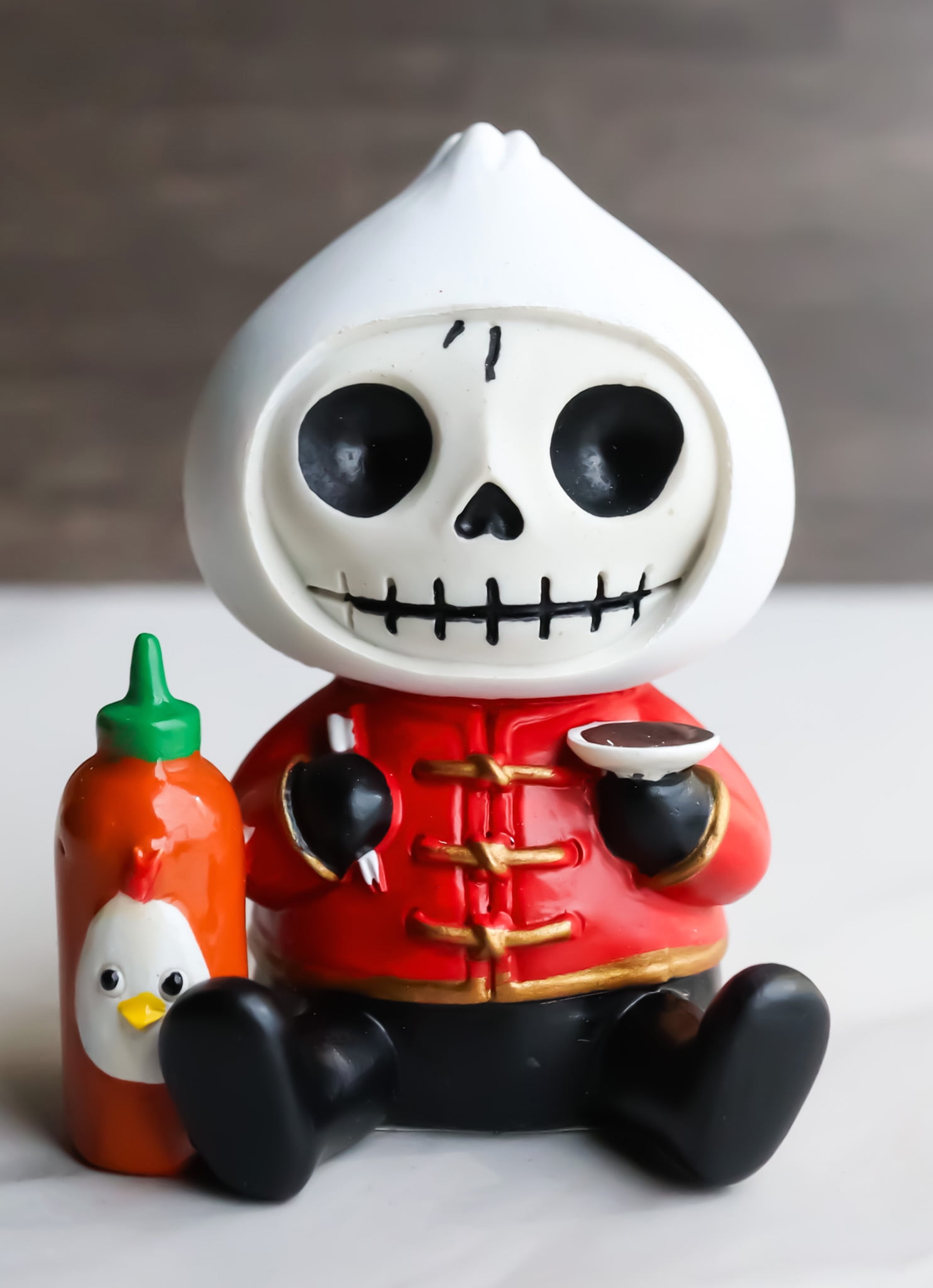 Furrybones Chinese Bao White Steamed Bun With Chili Bottle Furry Bone ...