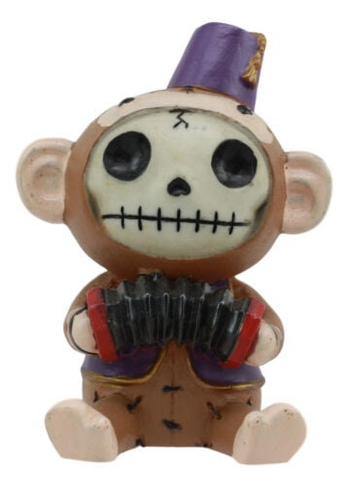 Furrybones Circus Monkey Playing An Accordion Voodoo Skeleton Statue ...