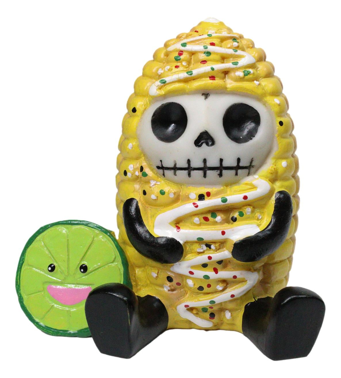 Furrybones Elotito Zesty Corn and Lime Snack Skeleton Figurine Furry ...
