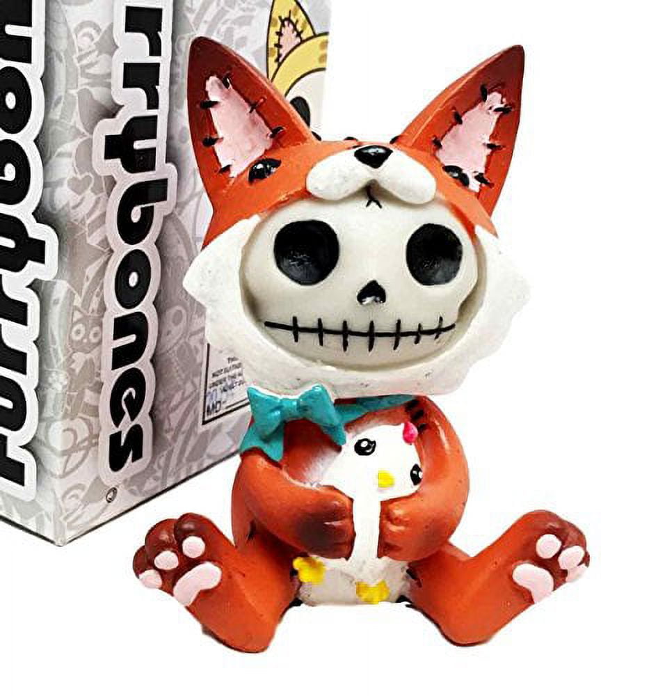 Furrybones Fen The Fox Chicken Lover Skeleton Monster Ornament Figurine ...