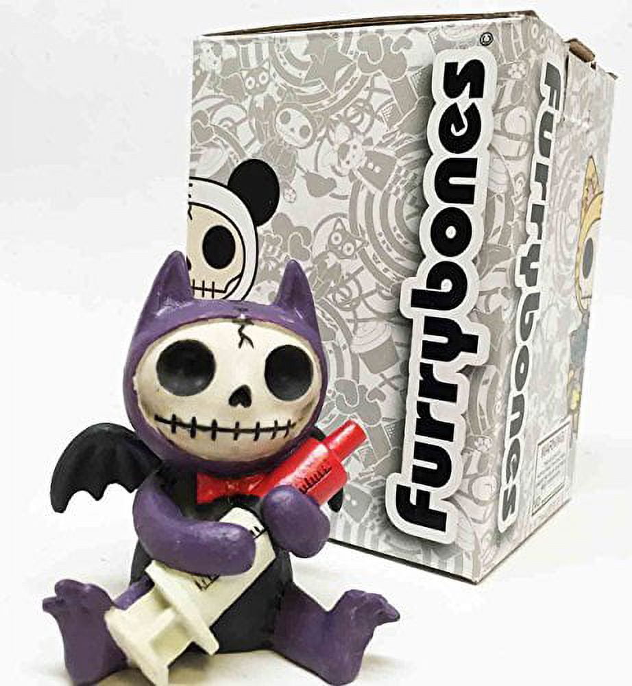 Furrybones Flappy Purple Bat Doctor Syringe Skeleton Monster Ornament ...