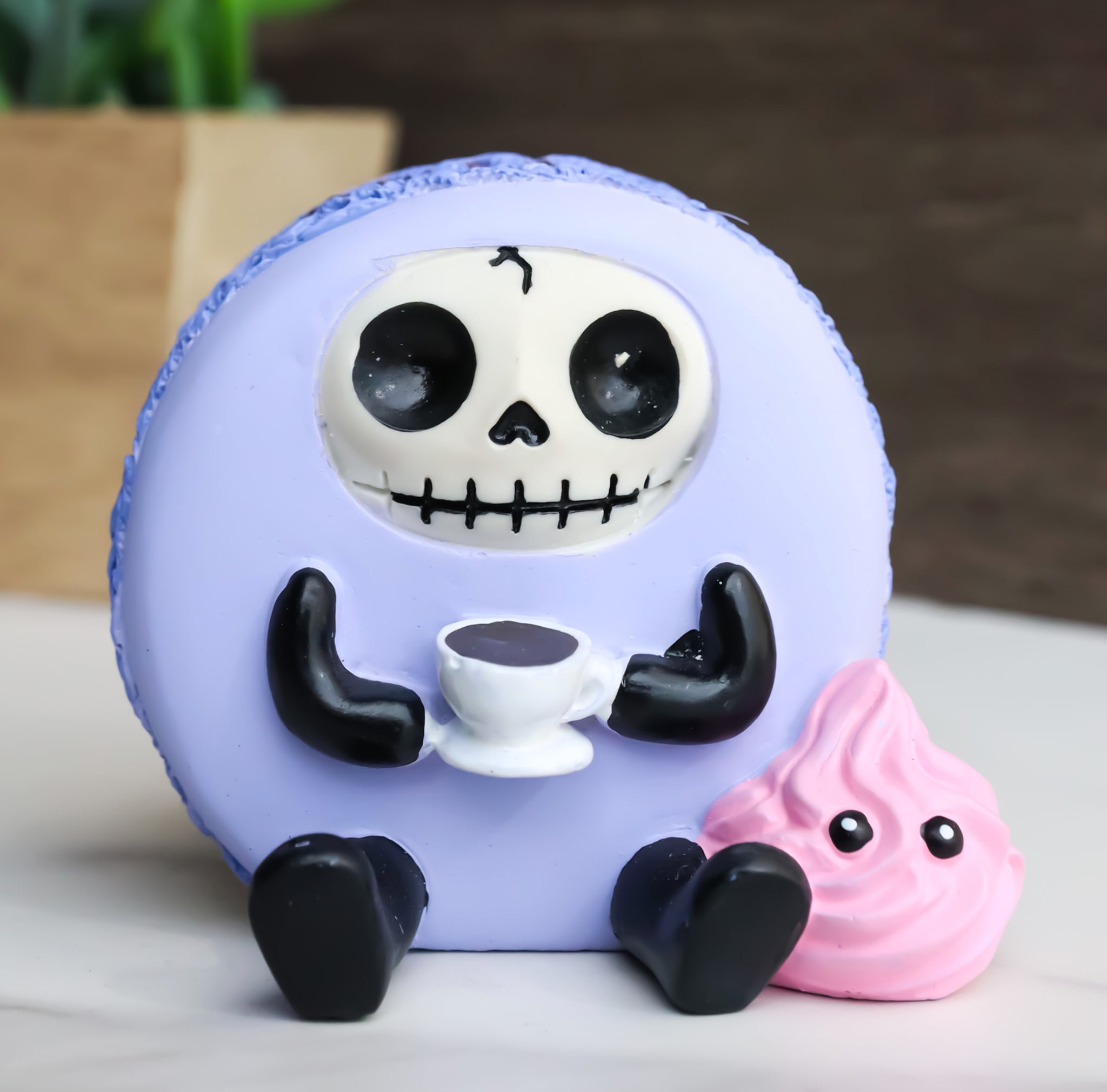 Furrybones Ronny The Lavender Purple Macaron With Coffee Cup Furry Bone ...
