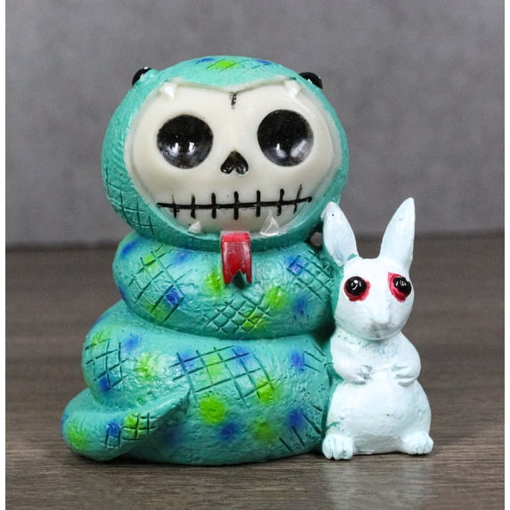 Furrybones Sstevie Serpent Snake With White Rabbit Skeleton Furry Bones ...