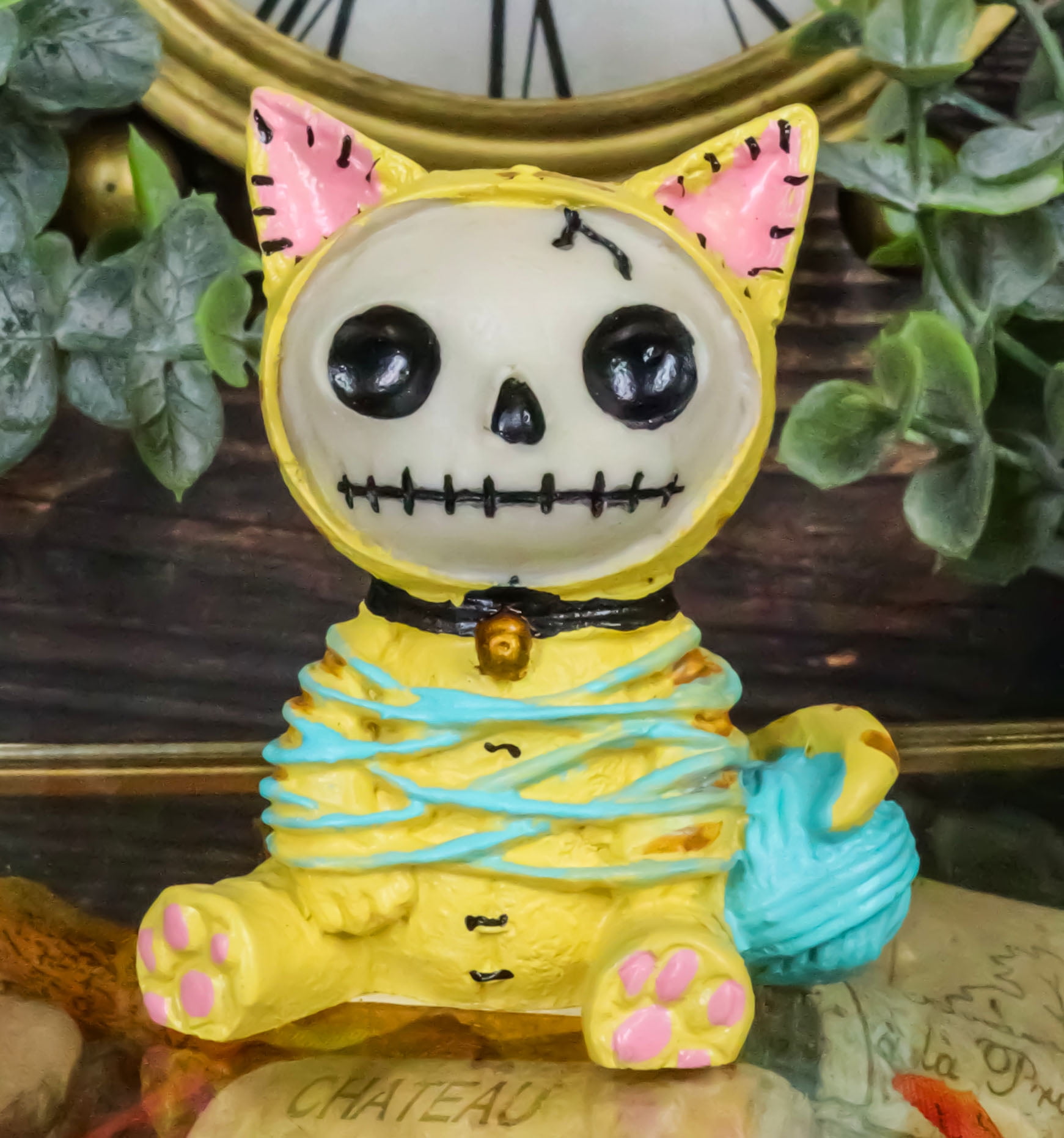 Furrybones Tabby Mao Mao Entangled With Yarn Kitty Cat Skeleton ...