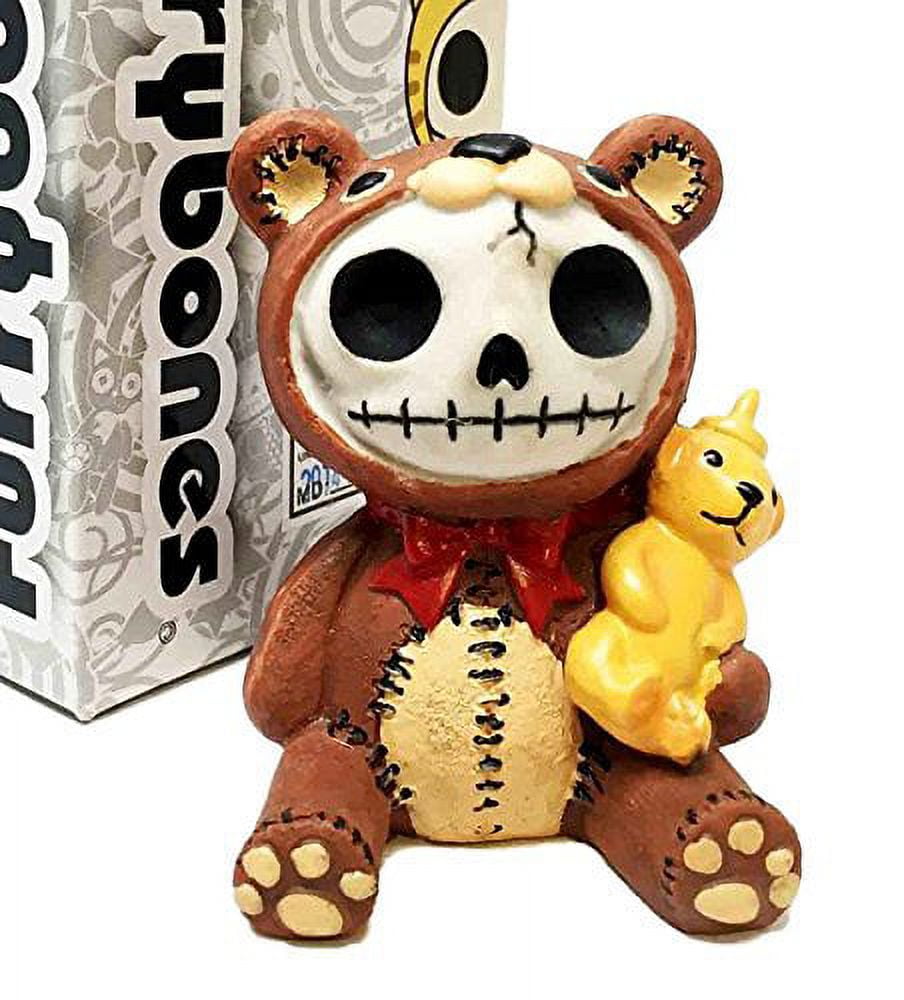 Furrybones Teddy Bear With Honey Bear Cute Skeleton Monster Ornament ...