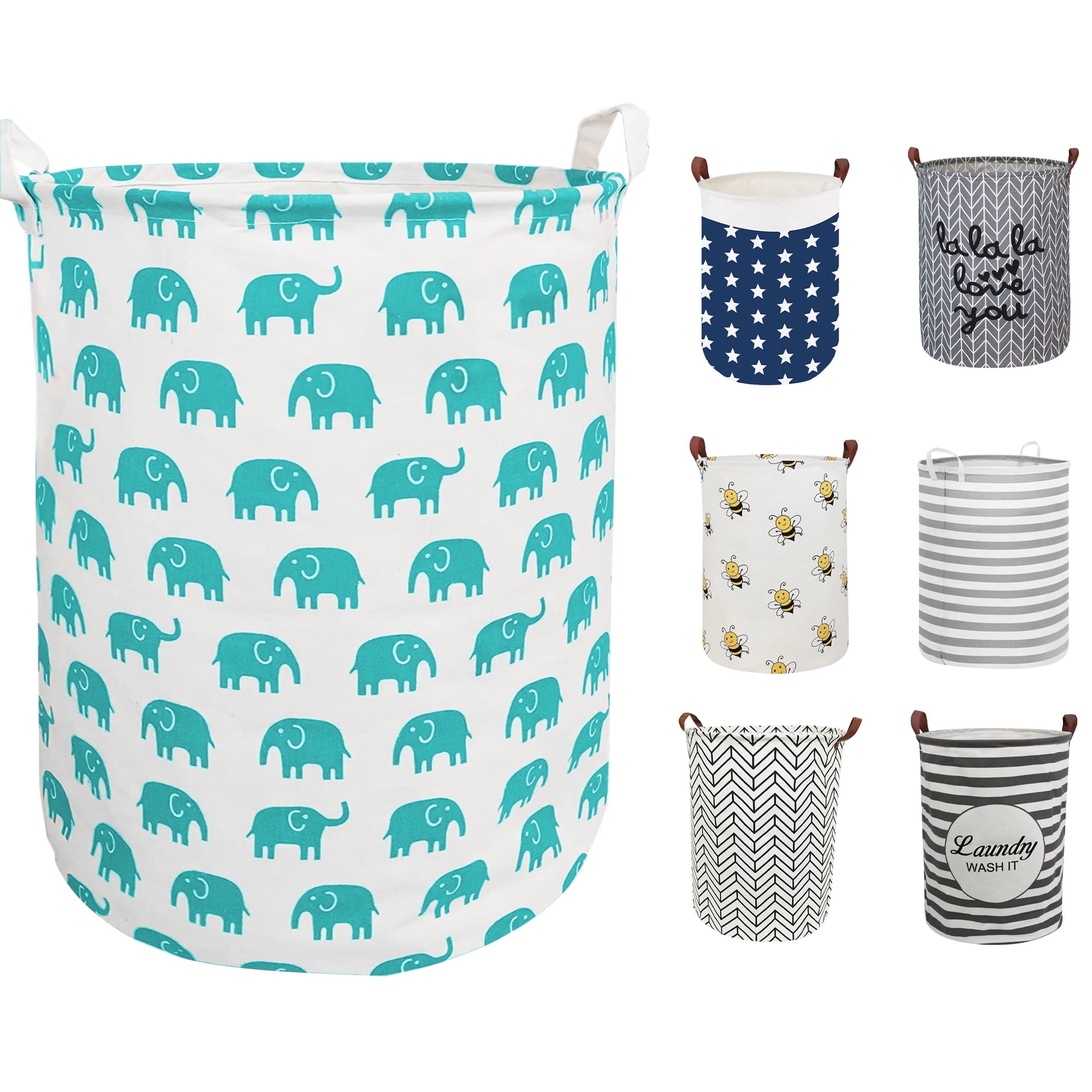 Furrygo Large Kids & Baby Laundry Basket, Waterproof Canvas ...